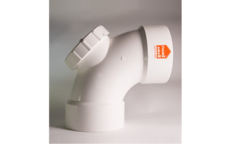 Elbow 87.5° w/ Inspection Door uPVC Smart Home Egypt - National Pipe Agencies
